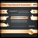 Golden Design Elements for Documentation Set, Vectors | GraphicRiver