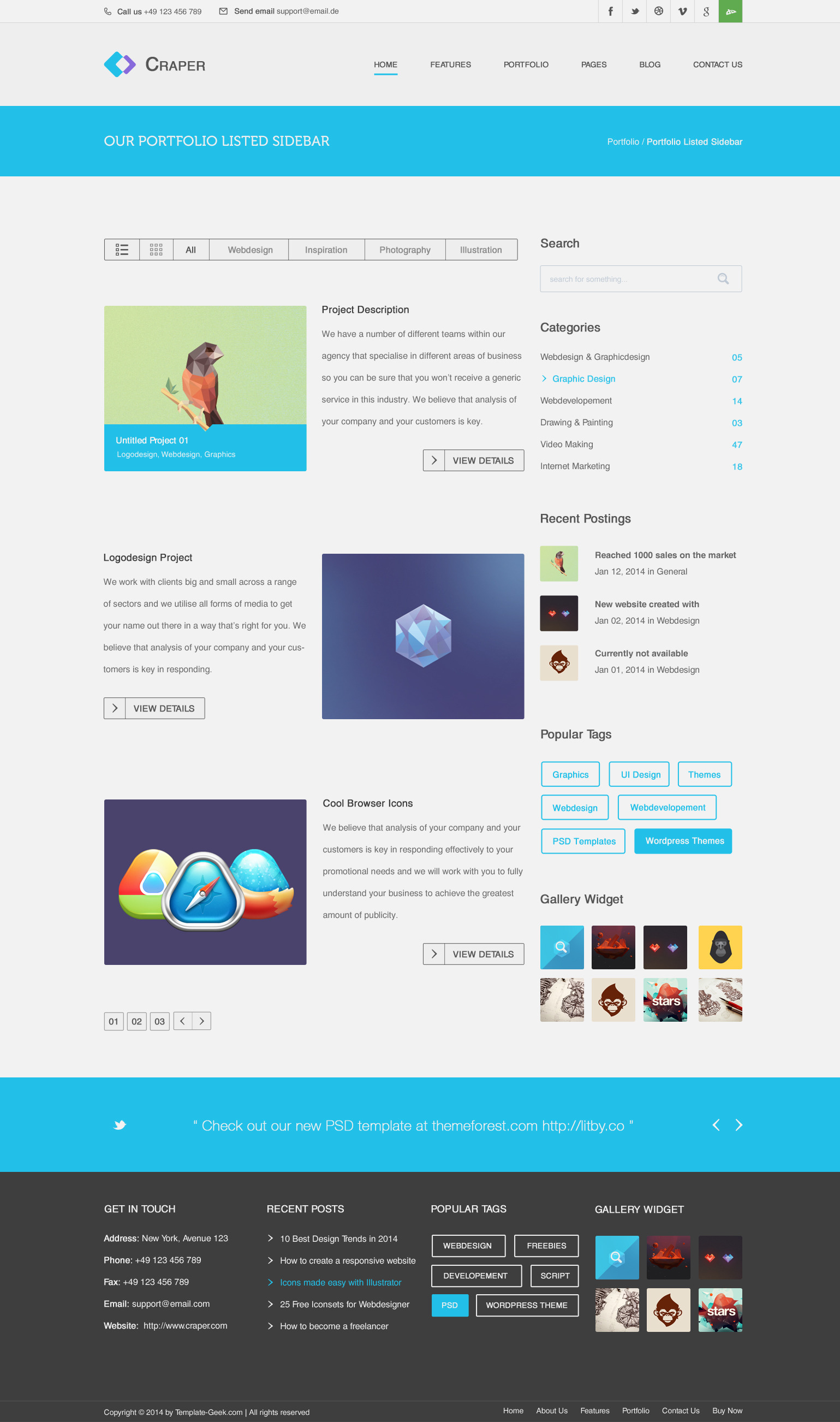 Craper - Responsive Multi-purpose HTML5 Template by Template-Geek | ThemeForest
