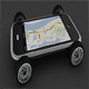Smartphone on a Wheels with GPS navigation, Motion Graphics | VideoHive