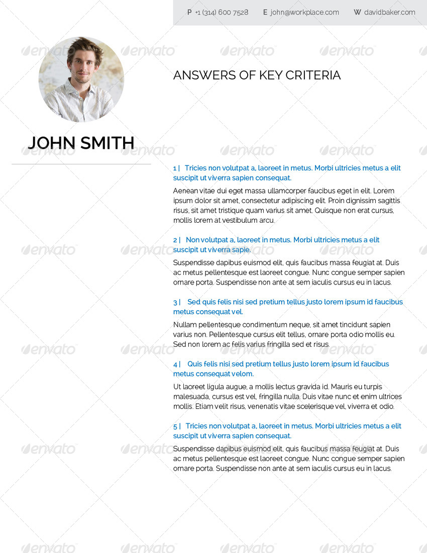 Resume / Cover Letter A4 and Us Letter Sizes, Print Templates ...