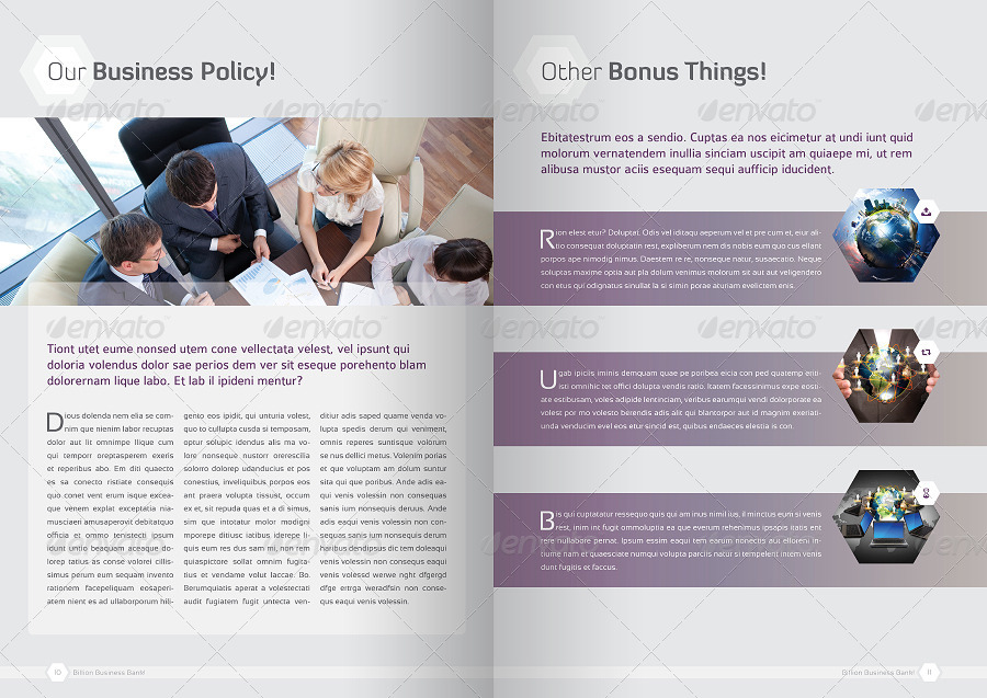 Billion Business Bank - 16 Pages Brochure, Print Templates | GraphicRiver