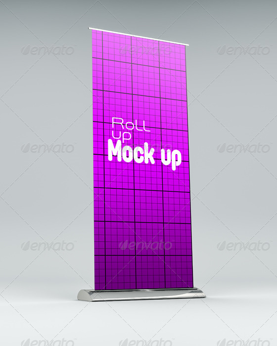 4 Photorealistic Roll Up Mock-Ups, Graphics | GraphicRiver
