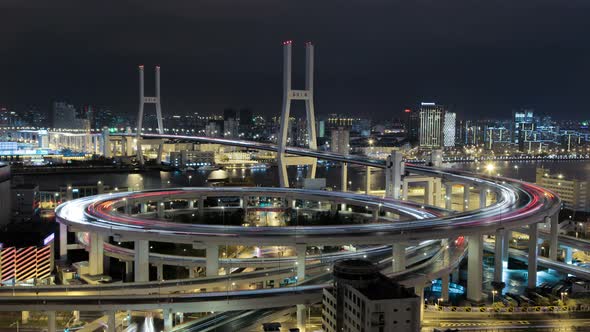 4K Famous Shanghai Nanpu Bridge, Stock Footage | VideoHive