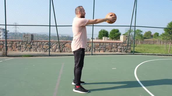 Squat with Basketball, Stock Footage | VideoHive