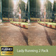 Lady Running 2 Pack, Stock Footage | VideoHive