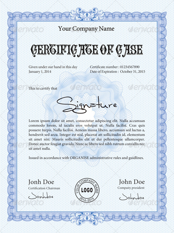 4 Styles Certificate template, Print Templates | GraphicRiver