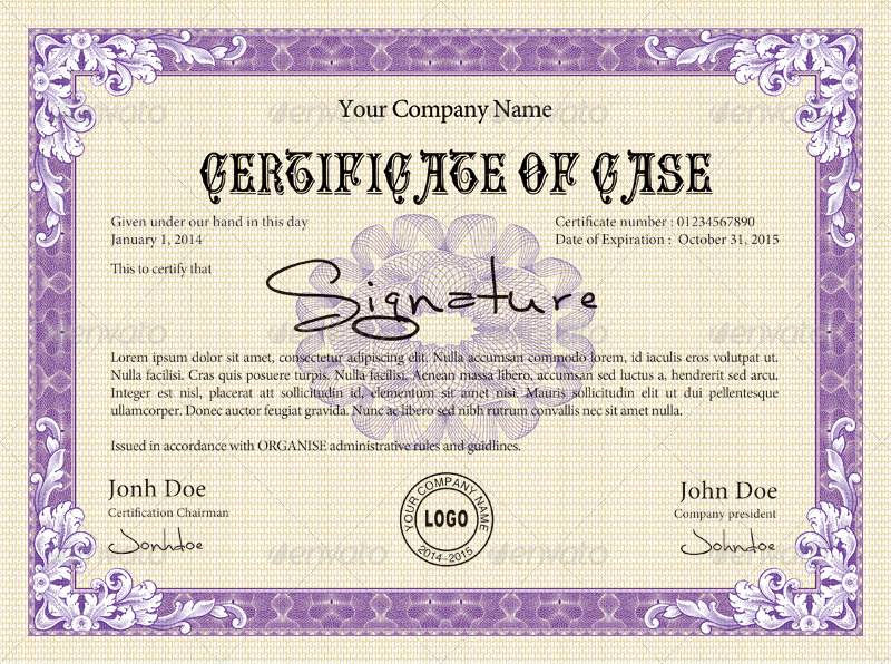 4 Styles Certificate template, Print Templates | GraphicRiver