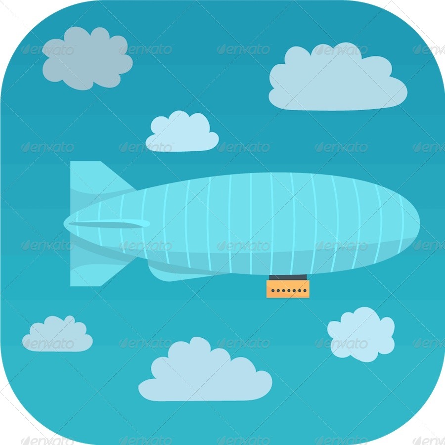 Transport App Icons Set, Icons | GraphicRiver