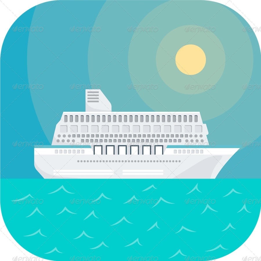 Transport App Icons Set, Icons | GraphicRiver