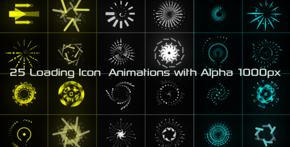 Loading Icon Animations 02, Motion Graphics | VideoHive