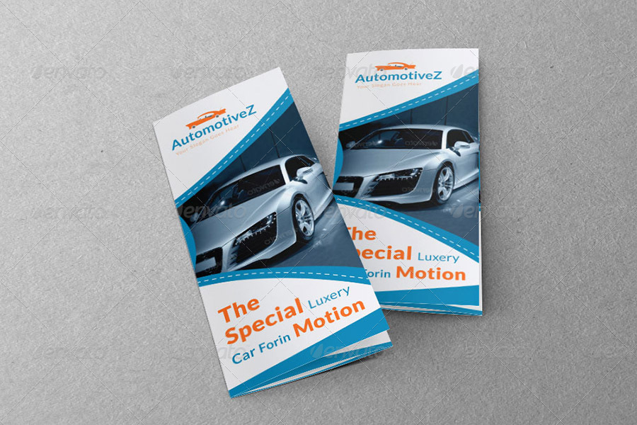 Automobile Business Tri-Fold Brochure | Volume 5, Print Templates ...