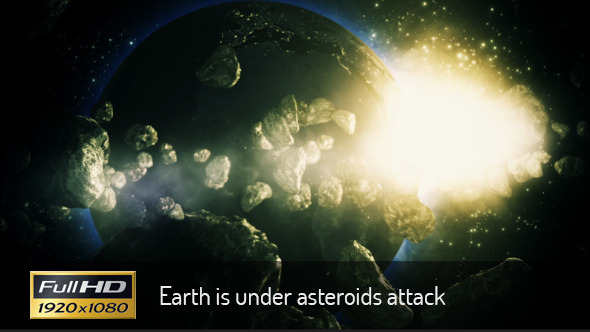 Earth is Under Asteroids Attack, Motion Graphics | VideoHive