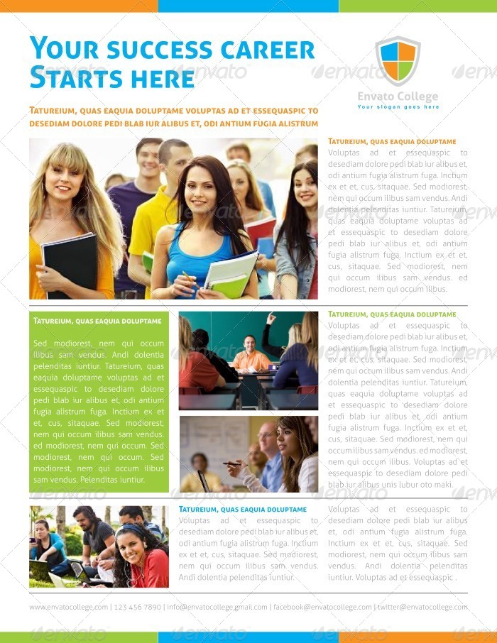 Educational Flyer Template, Print Templates | GraphicRiver