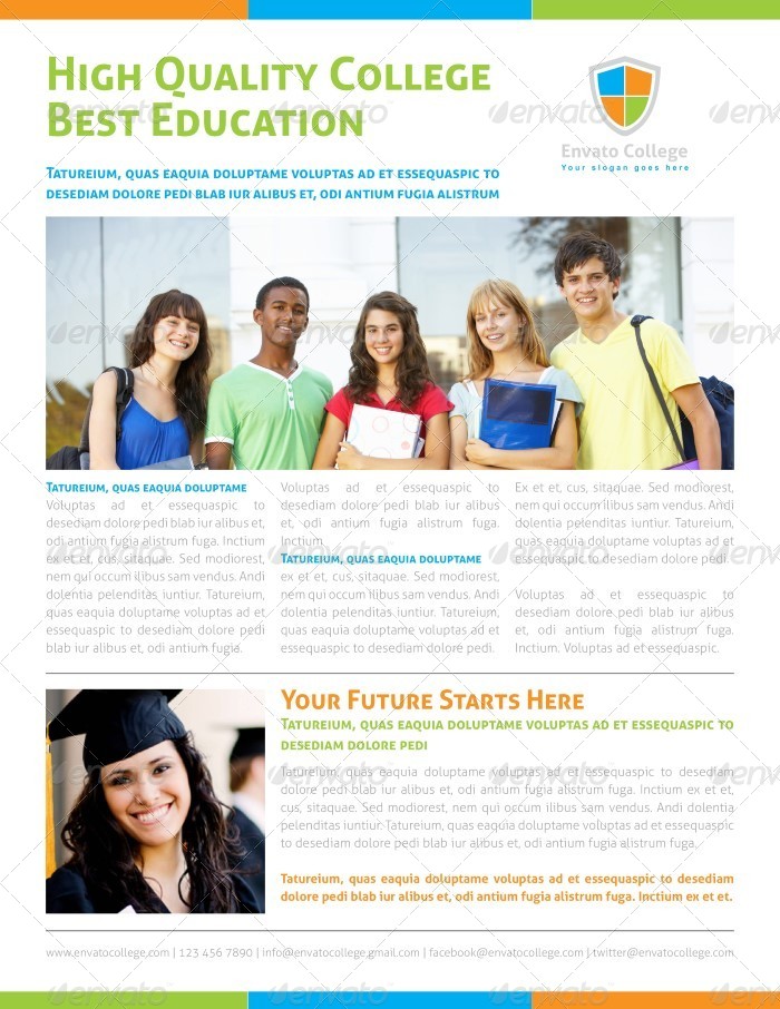 Educational Flyer Template, Print Templates | GraphicRiver