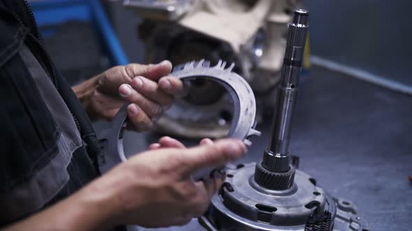 repair of automatic transmission of the car, Stock Footage | VideoHive