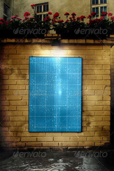 Wet Poster Mockup, Graphics | GraphicRiver