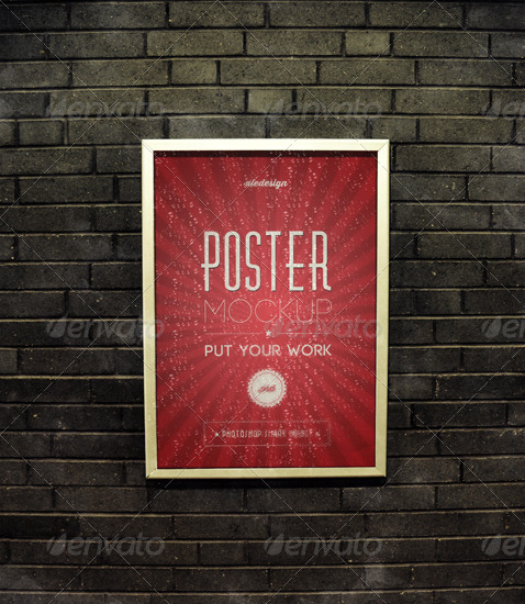 Wet Poster Mockup, Graphics | GraphicRiver