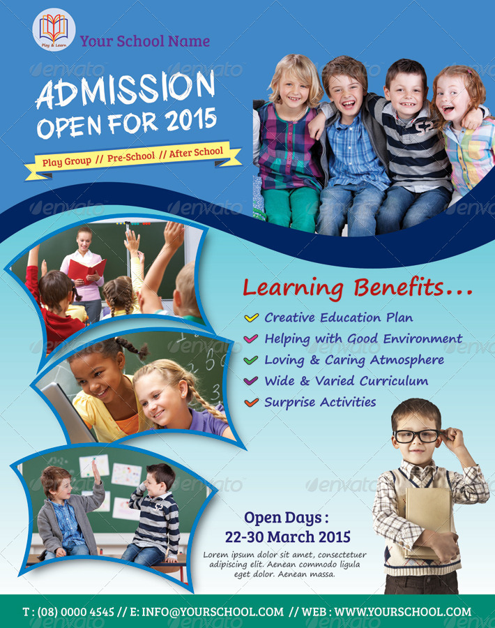 Junior School Promotion Flyers by a2zprintdesign | GraphicRiver