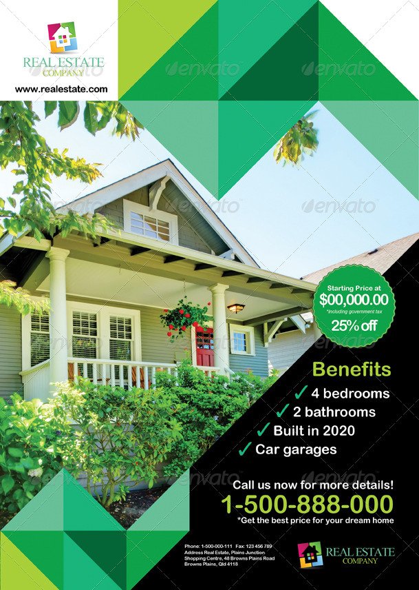 Real Estate Flyer/AD, Print Templates | GraphicRiver