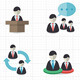 Business Man and Management Icons, Icons | GraphicRiver