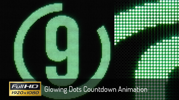 Glowing Dots Countdown Animation, Motion Graphics | VideoHive