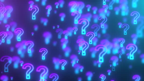 Glowing Question Marks, Motion Graphics | VideoHive
