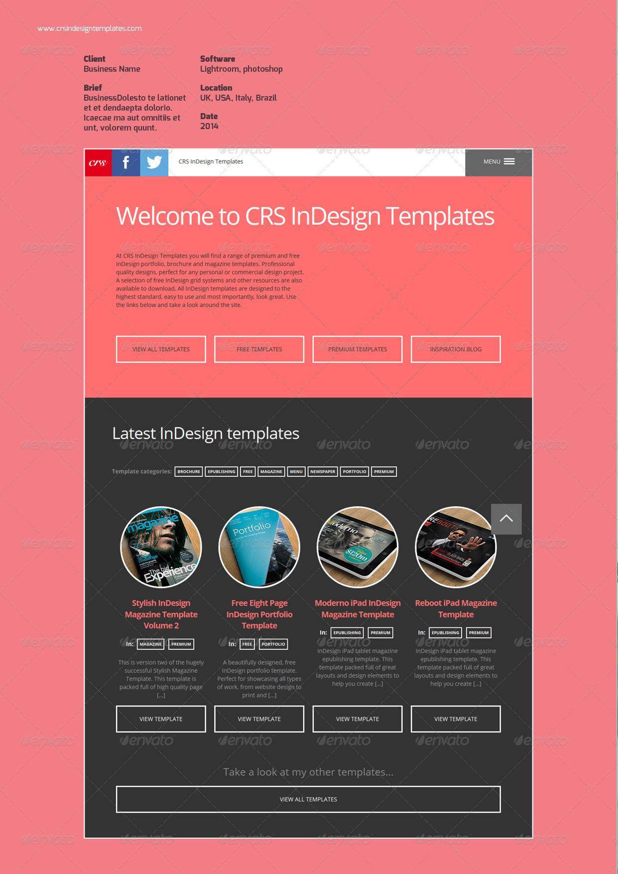 Exo Portfolio Template, Print Templates | GraphicRiver