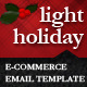 Light Holiday E-commerce Email Newsletter Template, Web Elements ...