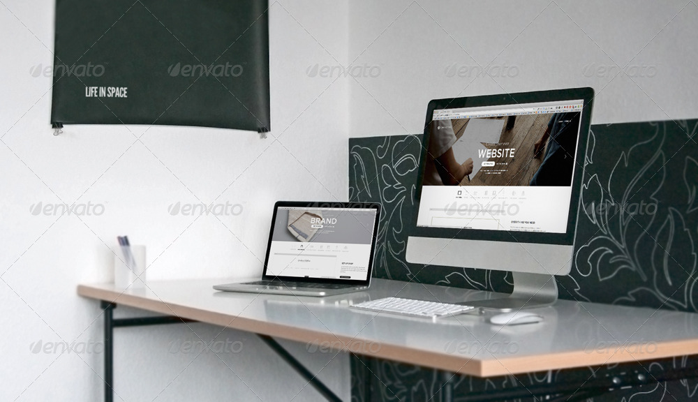 Display Screen Web Mock-Up, Graphics | GraphicRiver