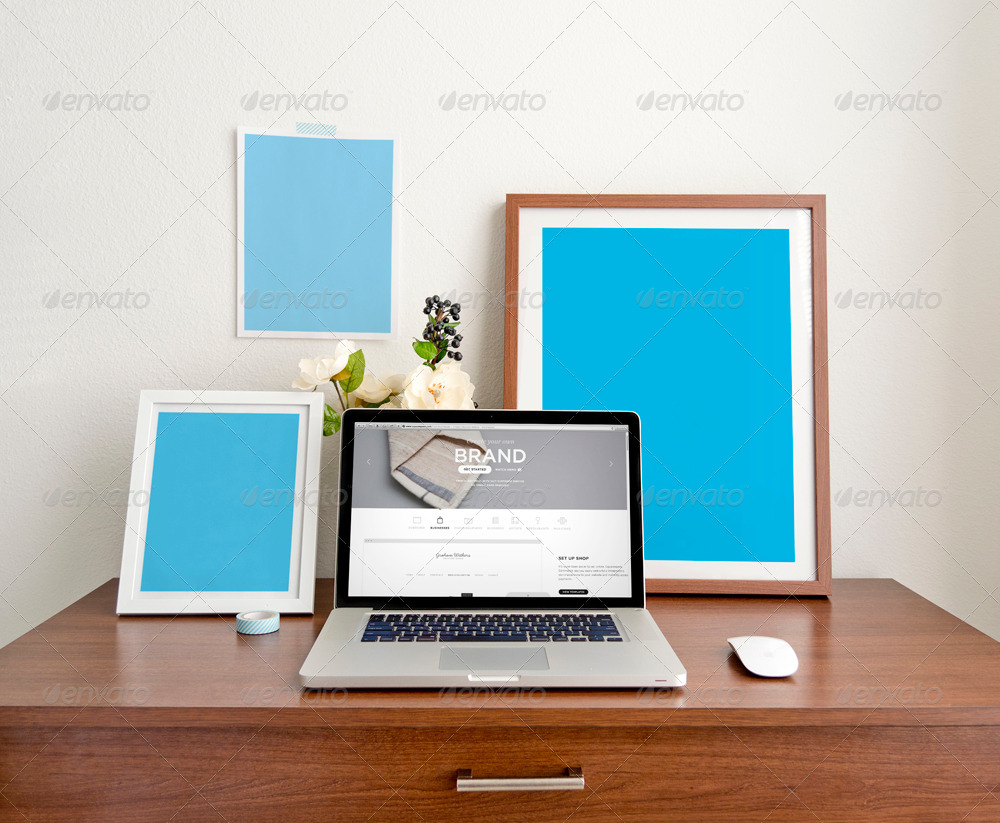 Display Screen Web Mock-Up, Graphics | GraphicRiver