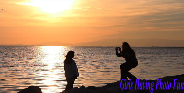 Girls Having Photo Fun, Stock Footage | VideoHive