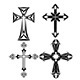 Four Black Cross, Vectors | GraphicRiver