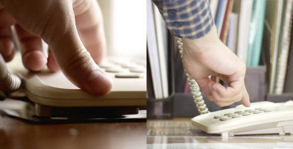 Office Desk Telephone 4-Pack, Stock Footage | VideoHive