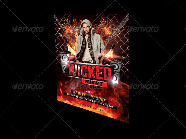 Wicked Night Flyer, Print Templates | GraphicRiver