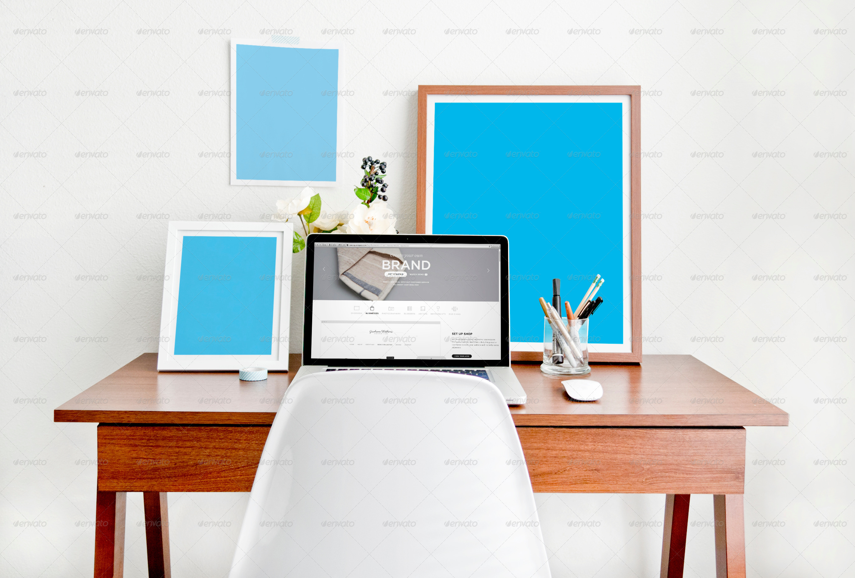 Display Poster Workspace Mock-Up, Graphics | GraphicRiver