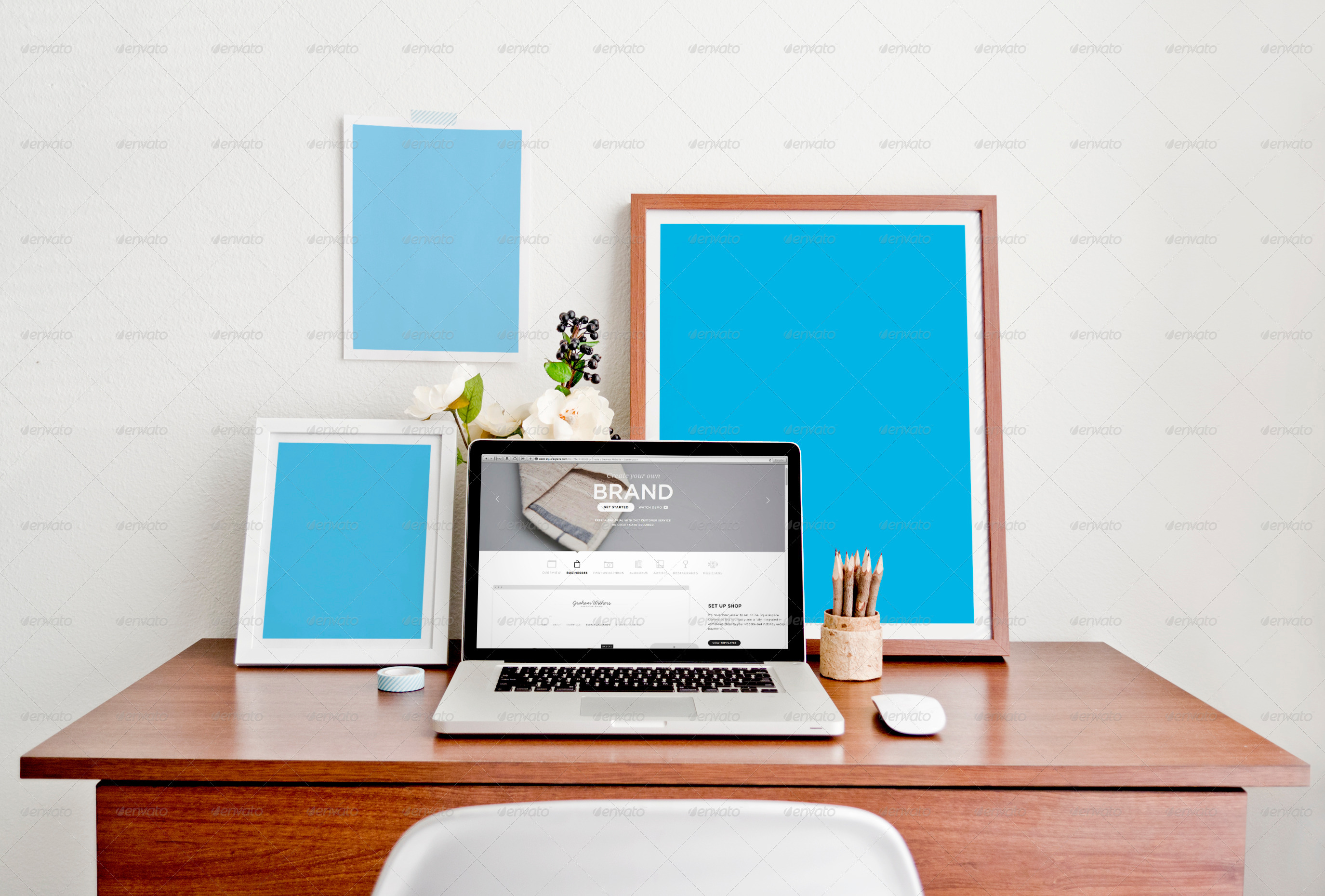 Display Poster Workspace Mock-Up, Graphics | GraphicRiver