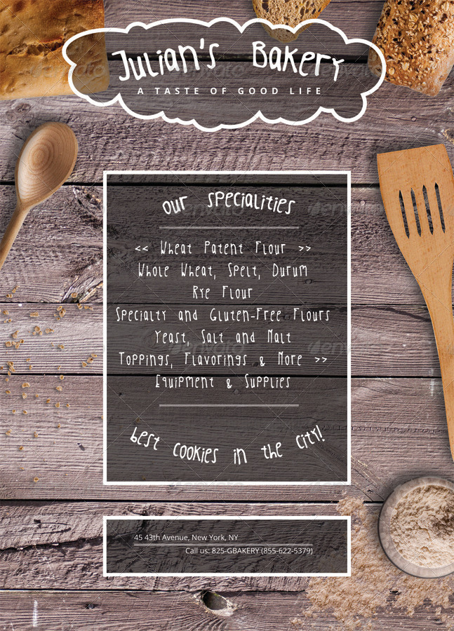 Bakery Flyer / Poster by Kahuna_Design | GraphicRiver