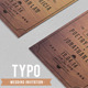 Typo Wedding Invitation, Print Templates | GraphicRiver