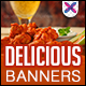 Restaurant & Bar Banners, Web Elements | GraphicRiver