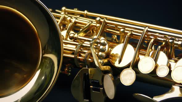 Saxophone Body Closeup Moving Shot, Stock Footage | VideoHive