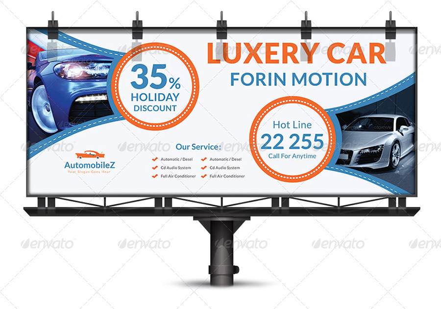 Automobile Business Billboard | Volume 5, Print Templates | GraphicRiver
