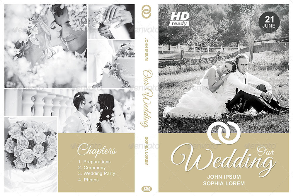 Wedding DVD & BR Cover Vol.3, Print Templates | GraphicRiver