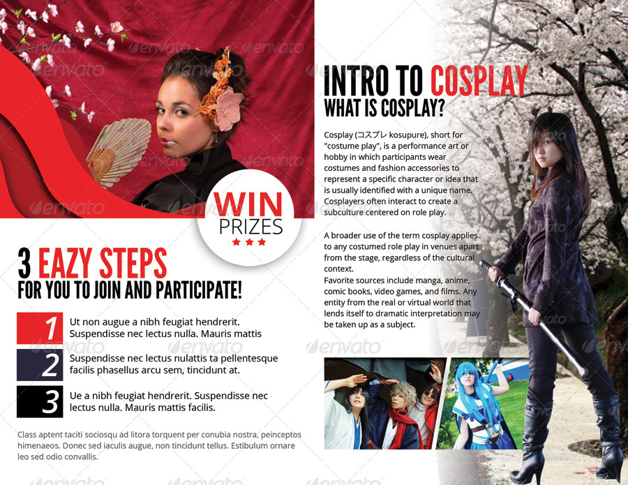 Otakurino Cosplay Contest Design Series Bundle by totopc | GraphicRiver