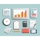 Set of Office and Business Work Elements, Vectors | GraphicRiver