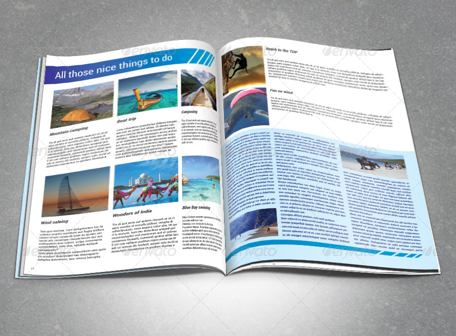 Adventure Magazine Template, Print Templates | GraphicRiver