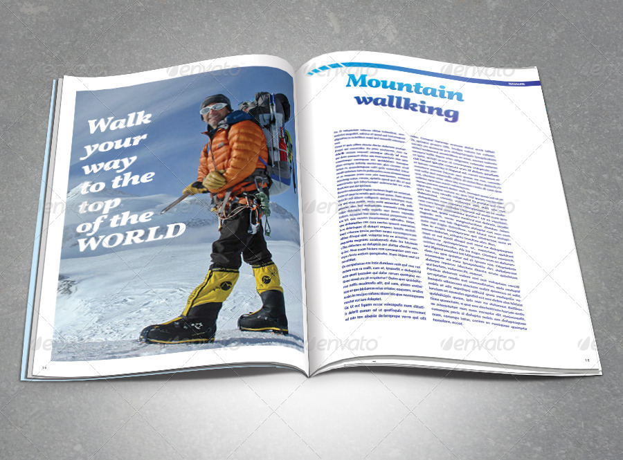 Adventure Magazine Template, Print Templates | GraphicRiver