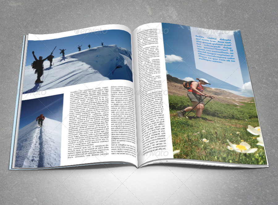 Adventure Magazine Template, Print Templates | GraphicRiver