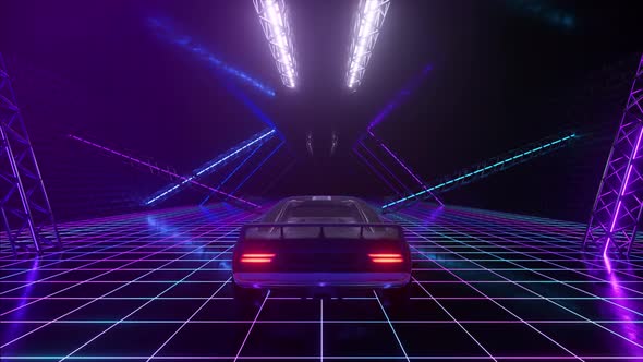 3d Cyberpunk Retro Style, Motion Graphics | VideoHive