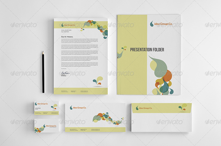Corporate Stationery Pack Design Template Vol.9, Print Templates ...