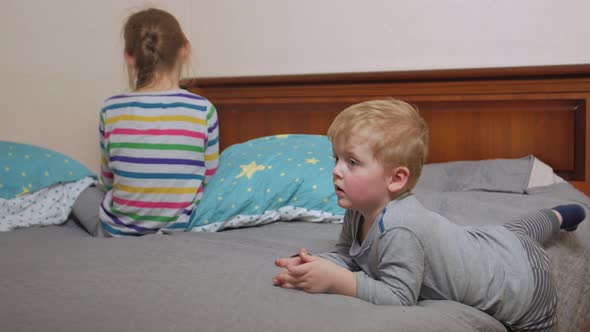 Children Fool Around, Stock Footage | VideoHive